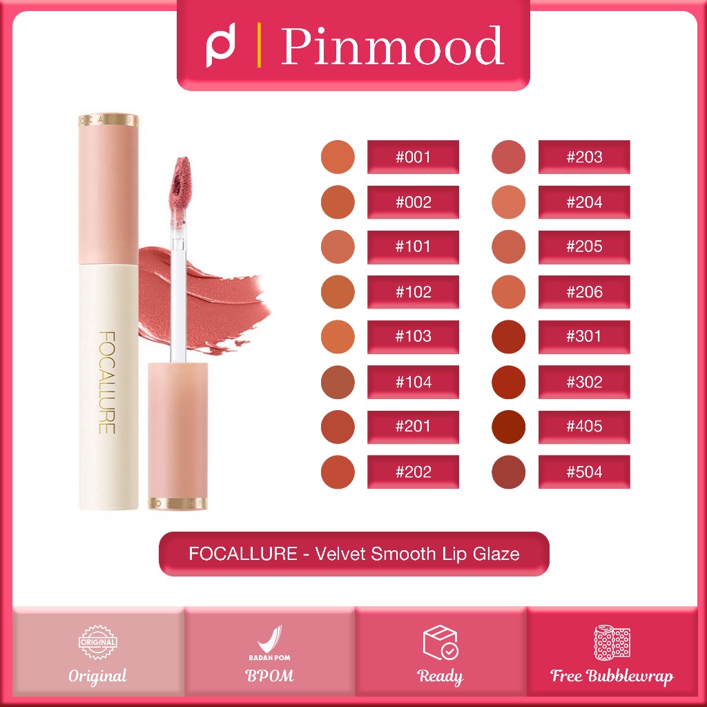 Jual FOCALLURE - VELVET SMOOTH LIP GLAZE ( FA-196 ) - #ConfidenceHalo ...