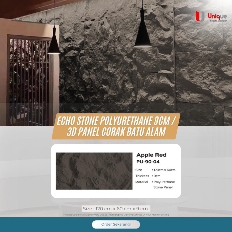 Jual Echo Stone Polyurethane 9cm / PU Stone Motif Corak Batu Alam ...