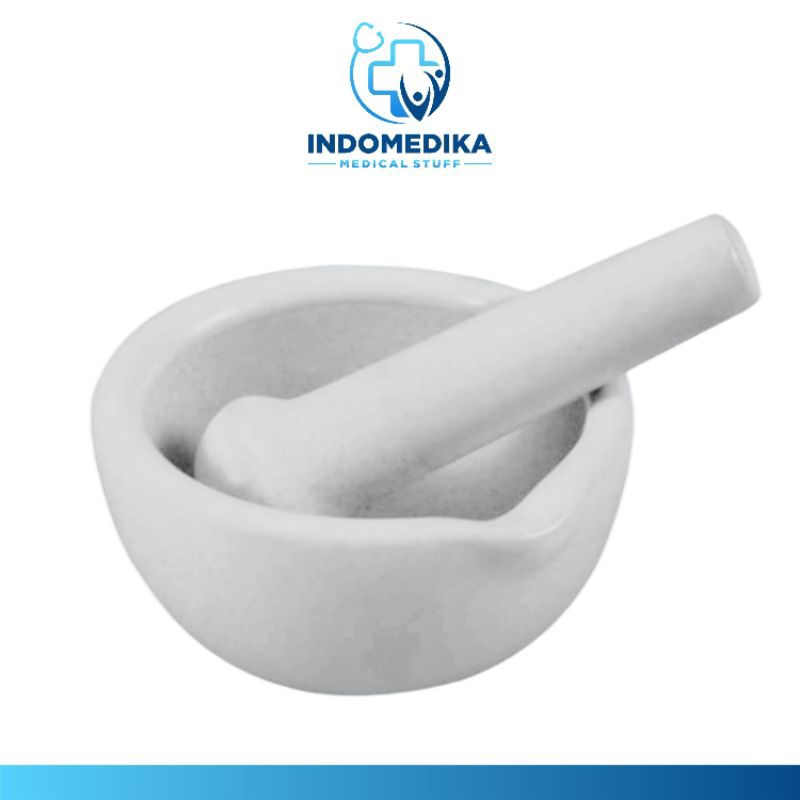 Jual Mortar 8 cm dan stamper/penggerus penumbuk obat diameter 8cm ...