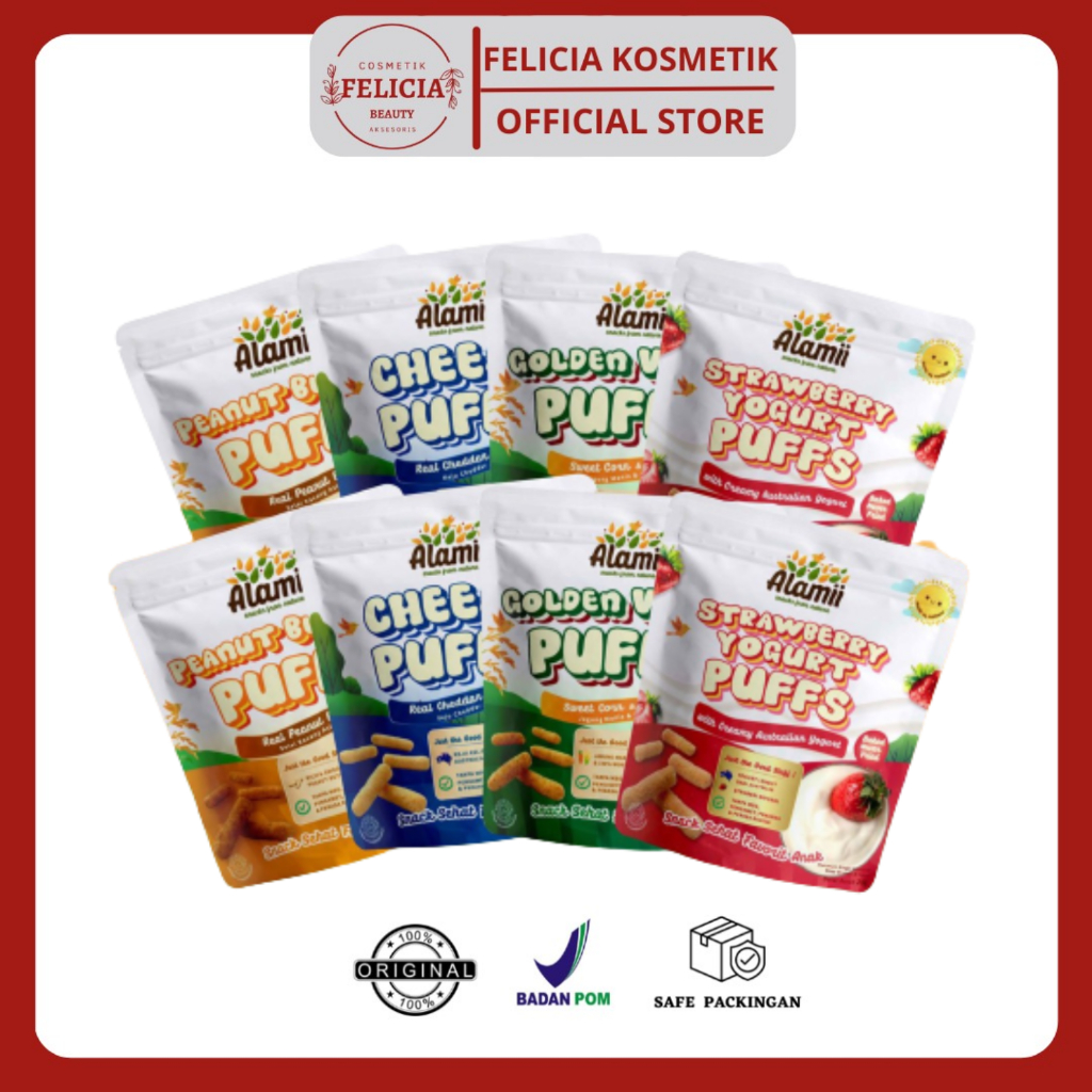 Jual ALAMII FOOD- puff healthy snack anak cemilan biskuit MPASI bayi ...