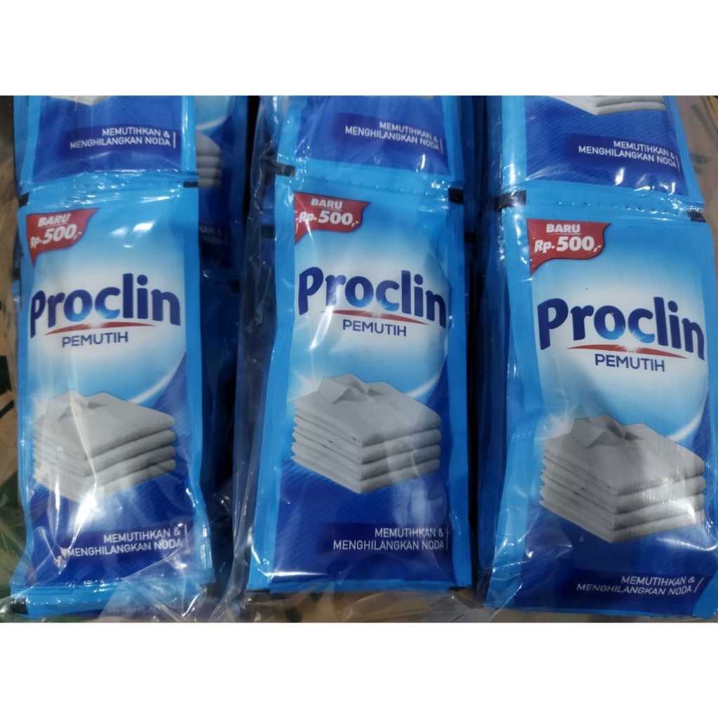 Jual Proclin Bleach Pemutih Noda Renteng (1 Renteng Isi 12pcs @ 25ml ...