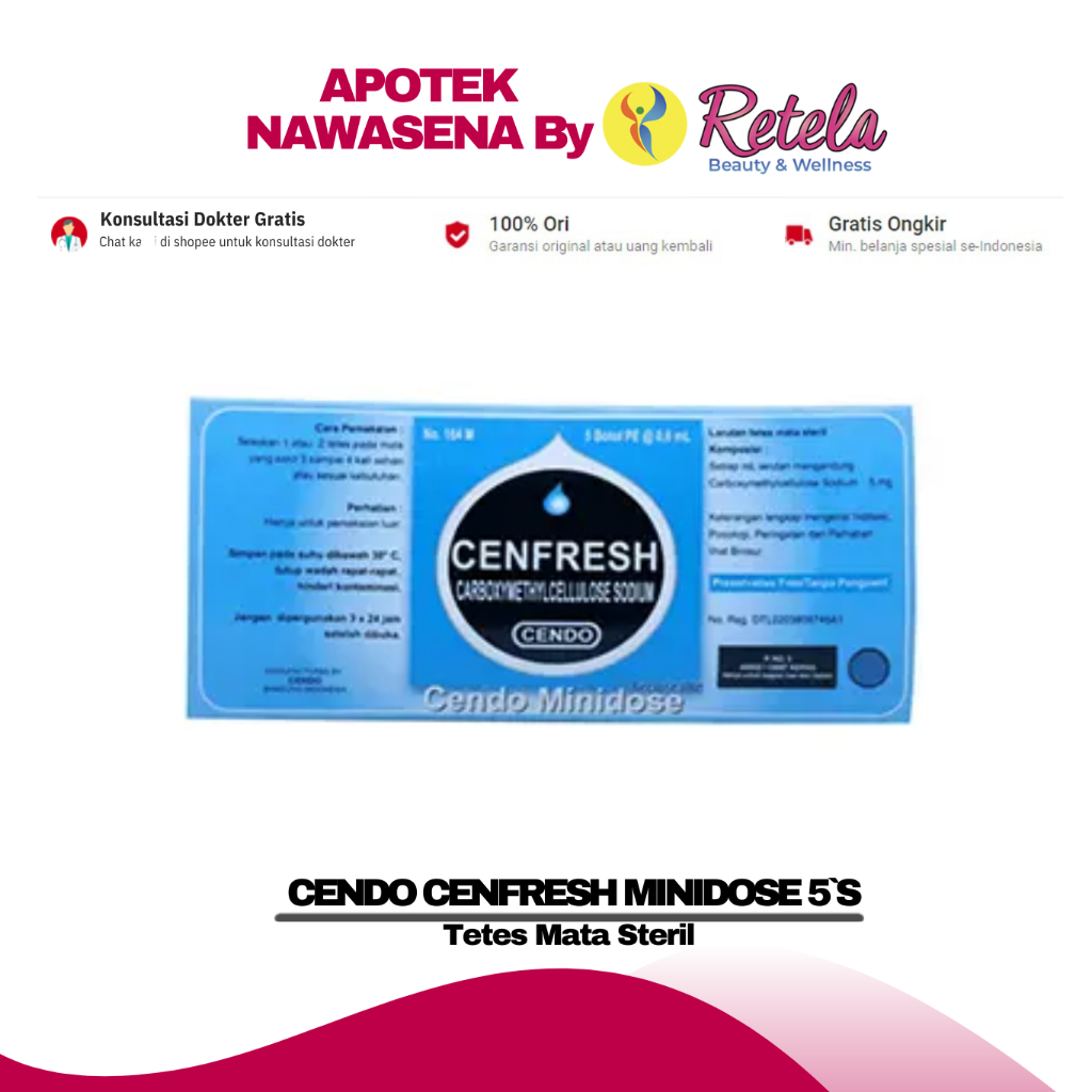 Jual CENDO CENFRESH MINIDOSE 5 BOTOL @0,6 ML | Shopee Indonesia