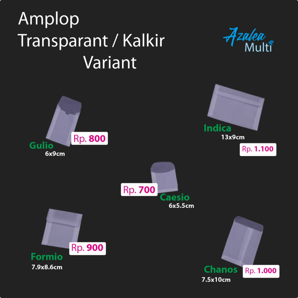 Jual Amplop Transparant / Kalkir / Vintage / polos / Putih transparant ...