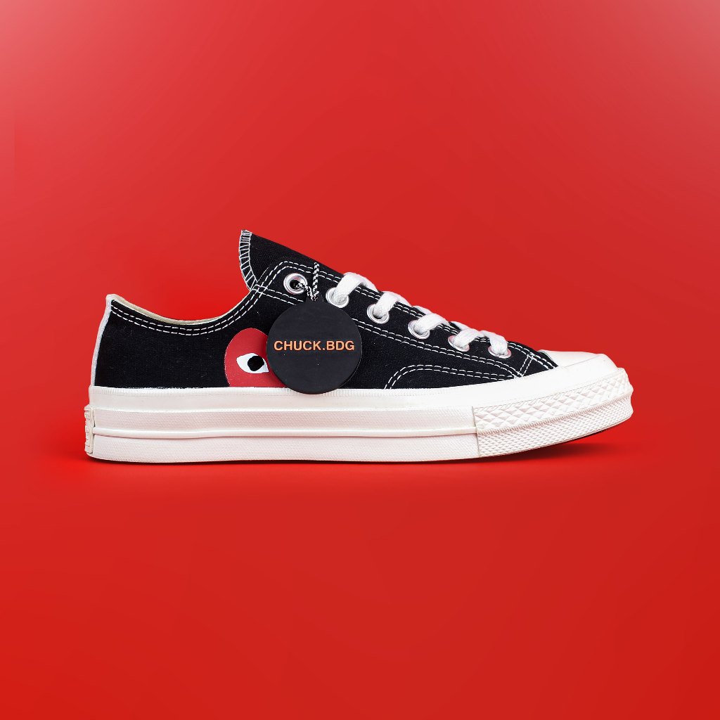 Jual Converse 70s CT X CDG (Comme Des Garcon) Black Low 100% Original ...