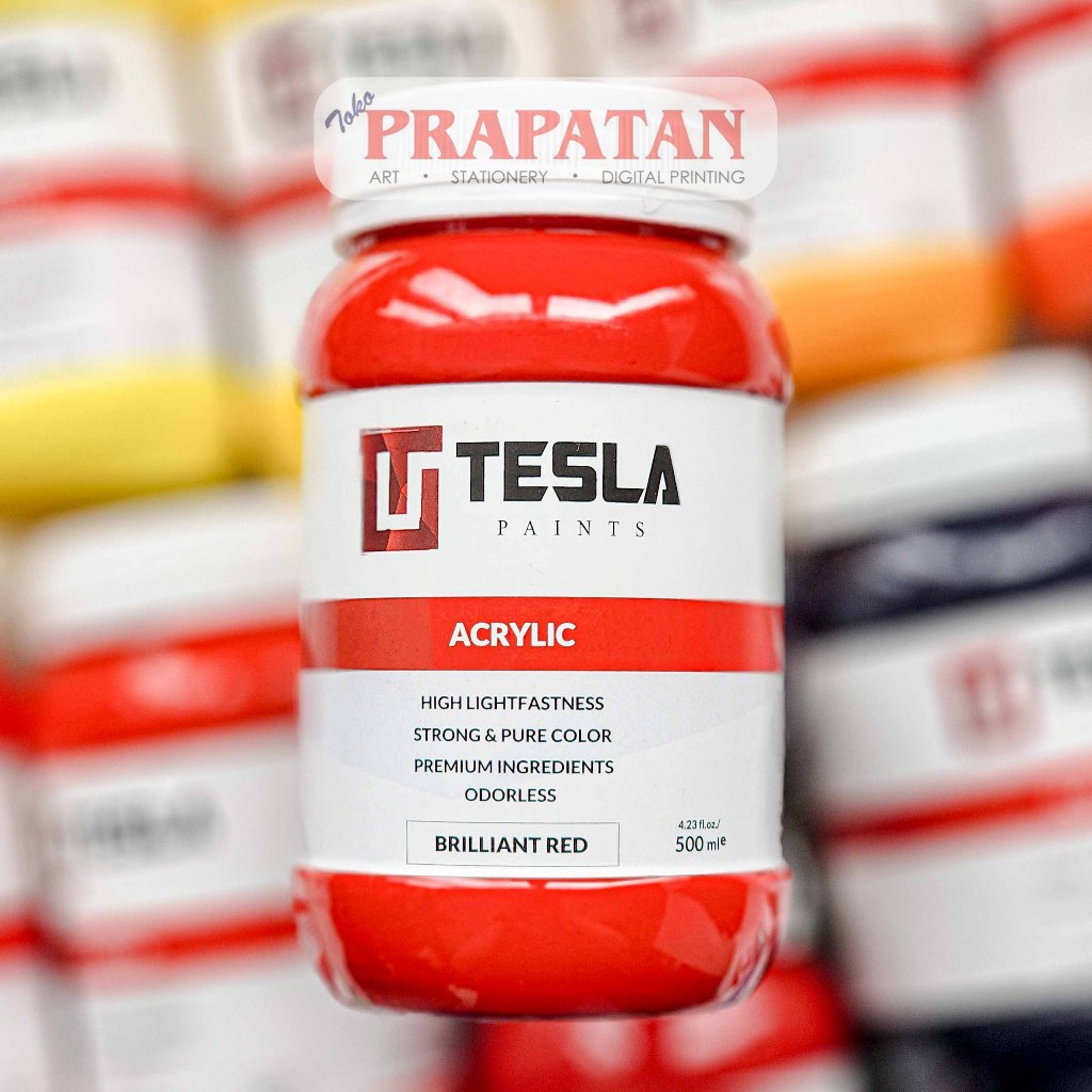 Jual Cat Akrilik Tesla 500ml | Tesla Acrylic | Shopee Indonesia