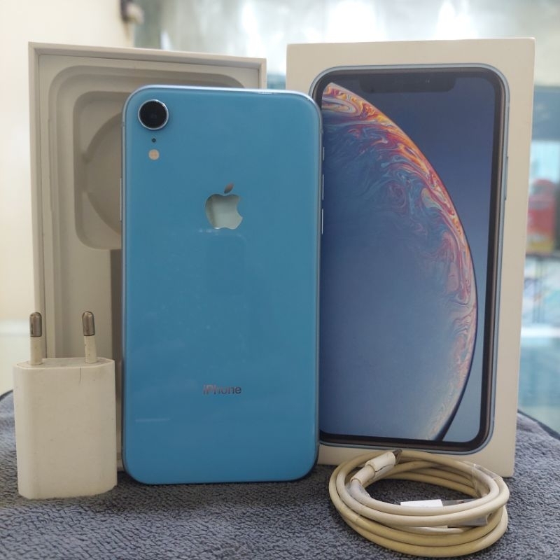 Jual iphone xr 128gb ibox lengkap fullset | Shopee Indonesia