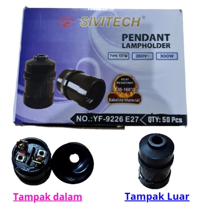 Jual fitting gantung model broco /fitting gantung putih model broco ...