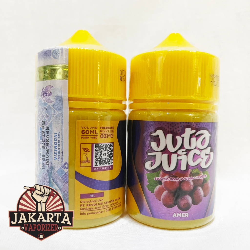 Jual JUTA JUICE AMER ANGGUR MERAH 60ML 3MG 7MG BY RSR BREW PREMIUM ...