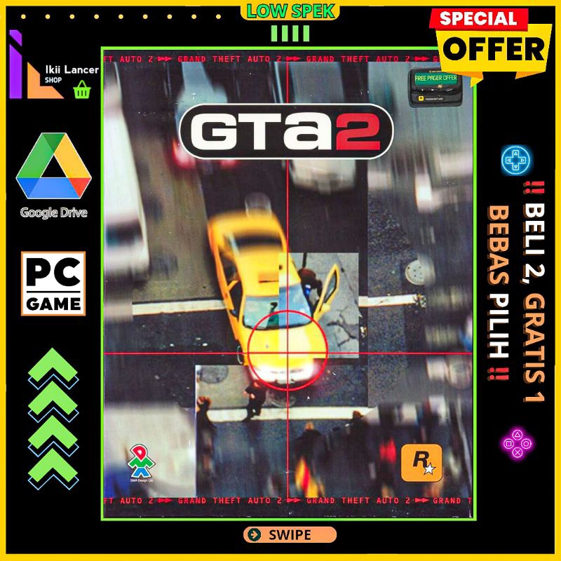 Jual GTA 2 - Grand Theft Auto 2 1999 - PC LAPTOP GAMES - CARA INSTALL ...