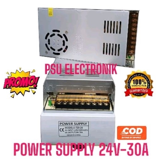 Jual Power Supply Adaptor 24V 30A / Trafo PSU 24 Volt 30 Ampere ...