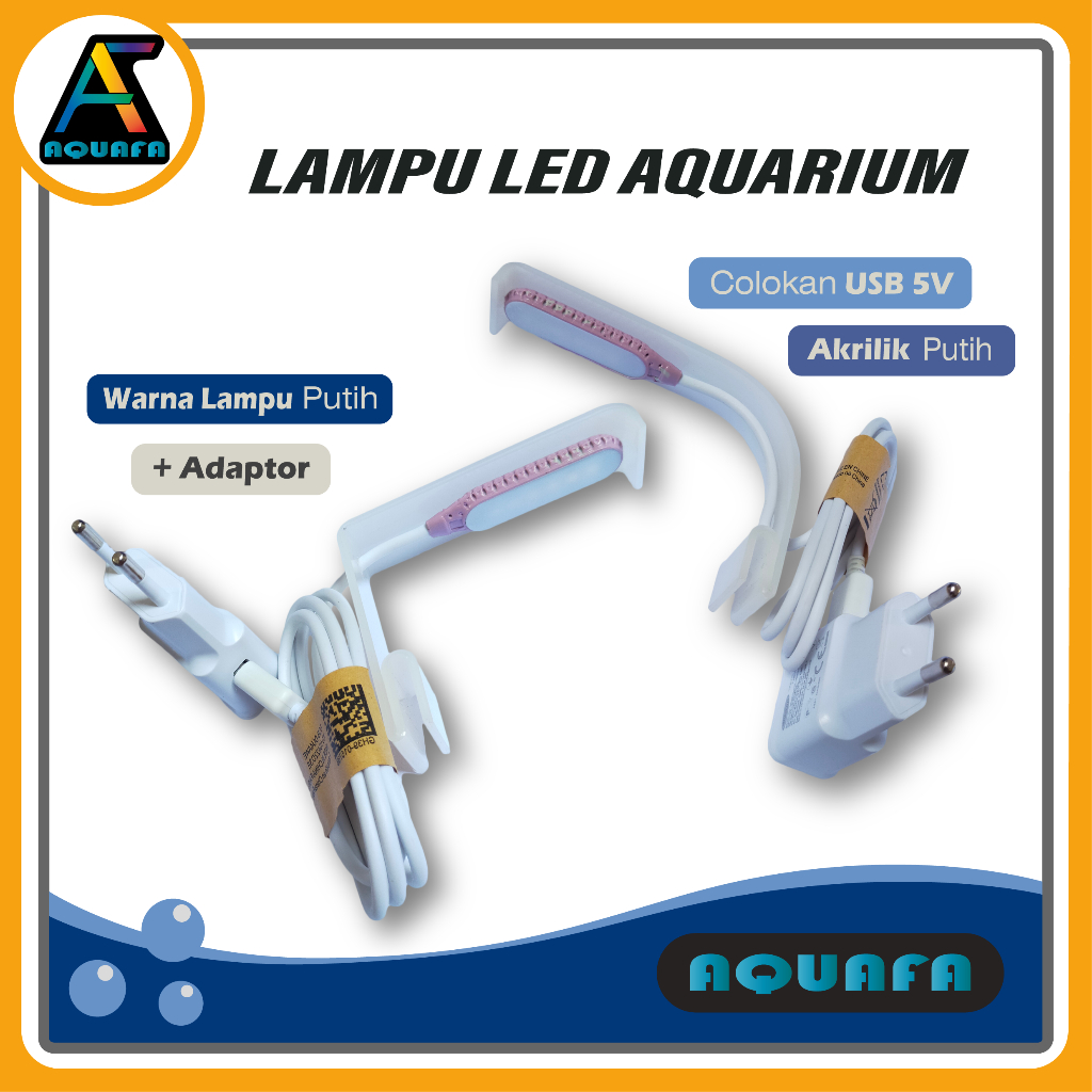 Jual Lampu Aquarium USB LED 5volt + Adaptor 5V Lampu Soliter Lampu Aquascape Lampu USB LED Lampu ...
