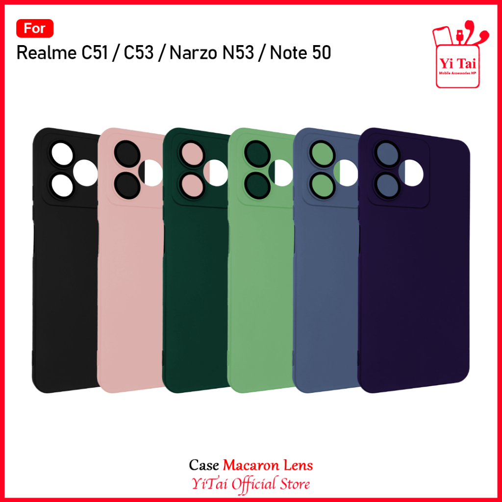 Jual YI TAI - YC35 Case Macaron Lens Realme C51 C53 Narzo N53 Note 50 | Shopee Indonesia