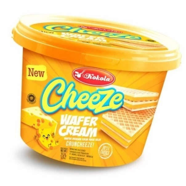 Jual kokola wafer keju toples 252gr - kokola wafer keju timba - kue ...