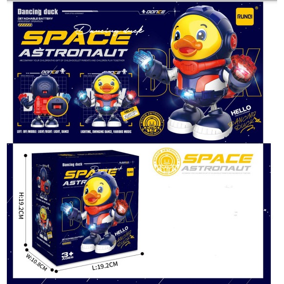 Jual WU - Mainan Anak NEW Robot Bebek Astronot Space Duck Dancing Bebek ...