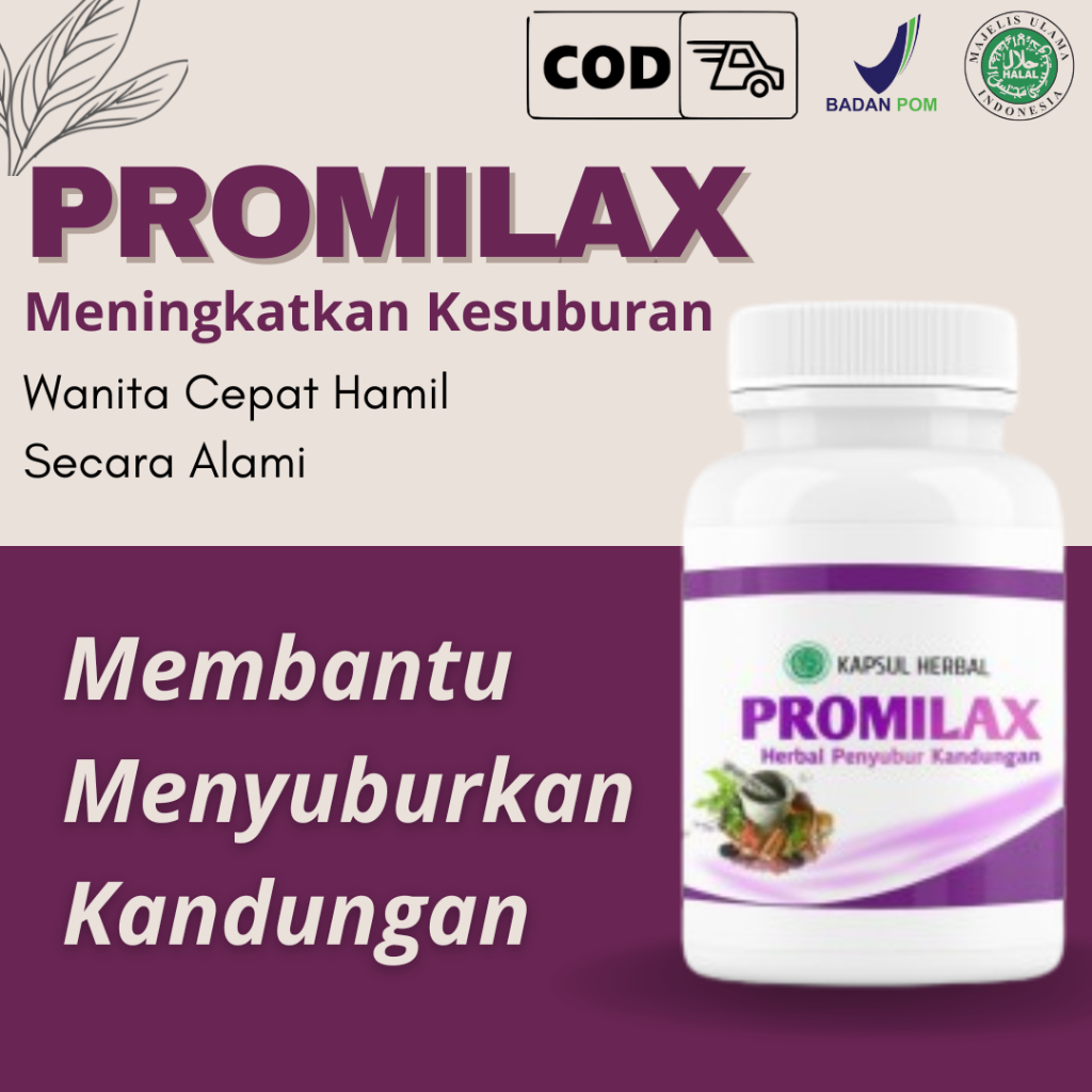 Jual PROMILAX / Suplement Penyubur Kandungan Ibu Cepat Hamil BPOM Halal ...