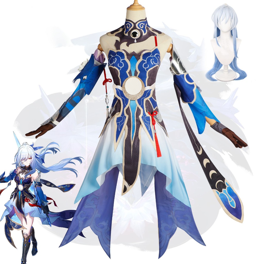 Jual Honkai Star Rail Game Jingliu Cosplay Costume Full Set Dress ...