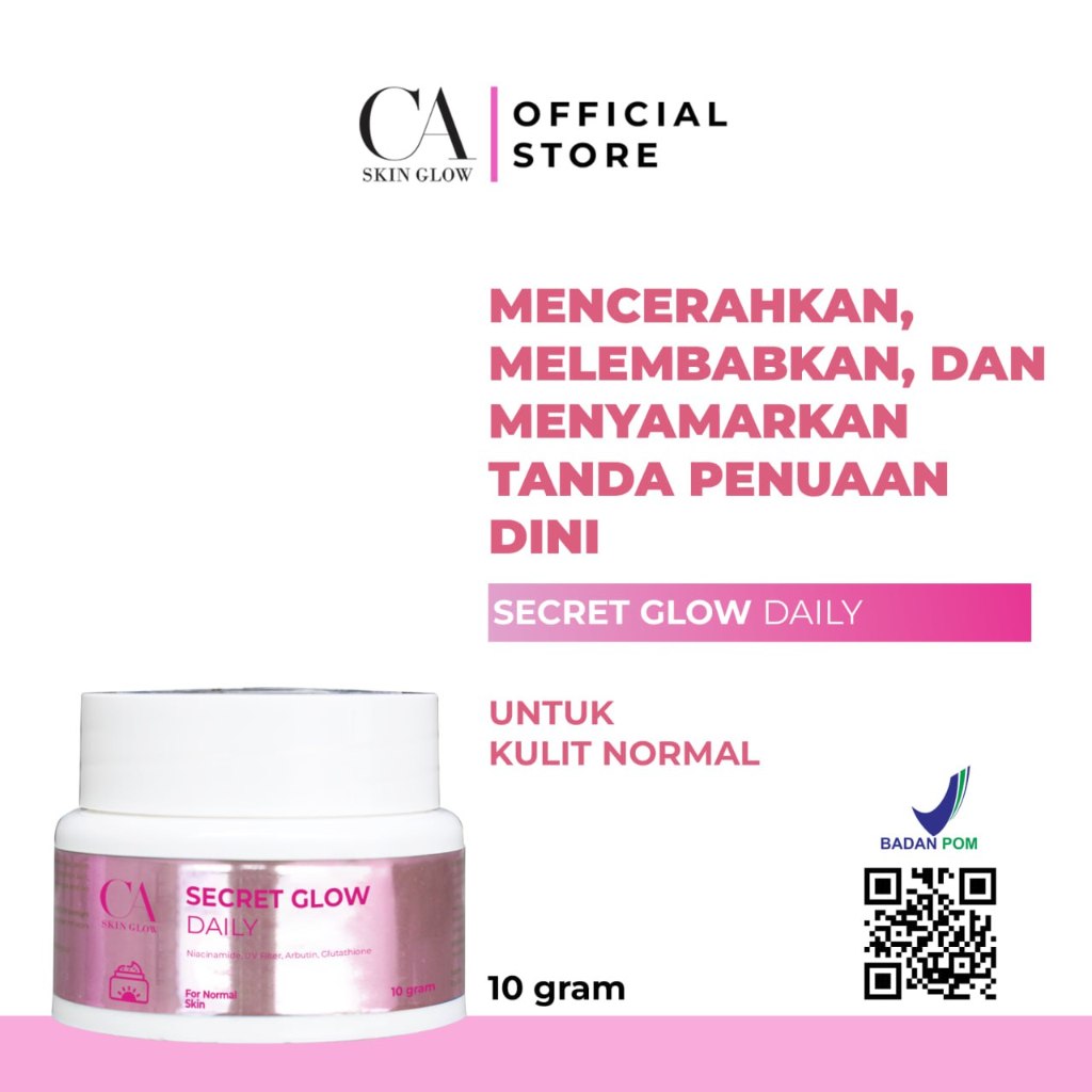 Jual Day Cream Secret Glow Daily CA SKIN GLOW | Shopee Indonesia