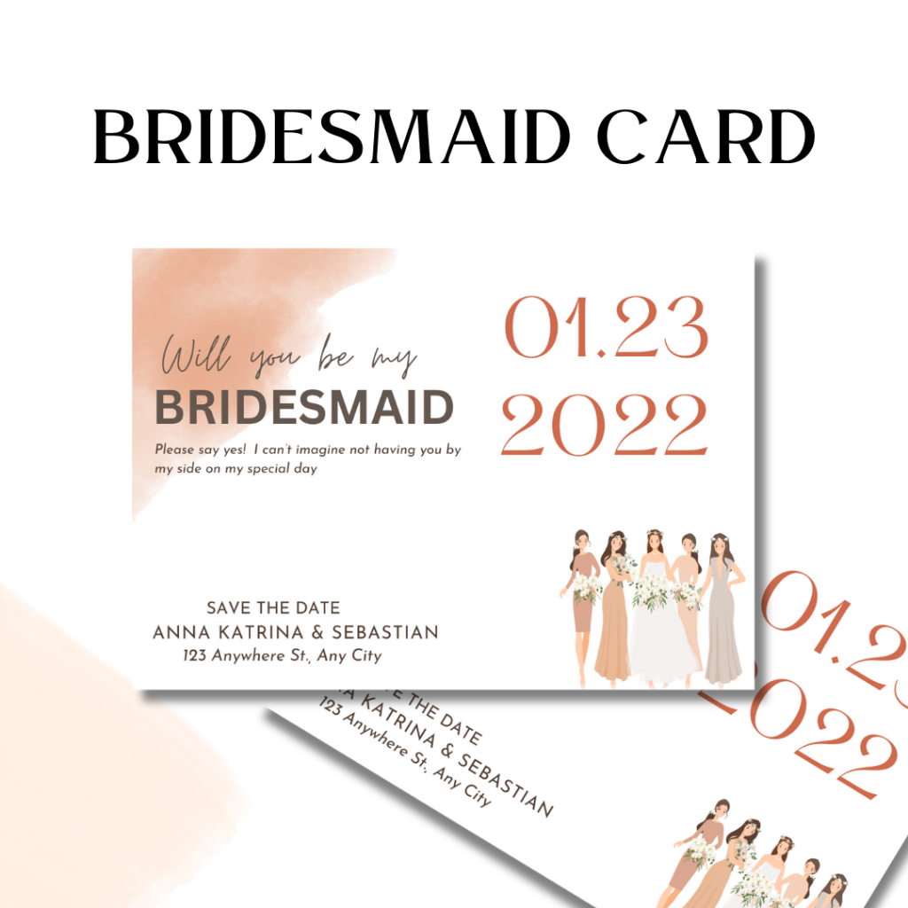 Jual KARTU BRIDESMAID | BRIDESMAID CARD | Shopee Indonesia