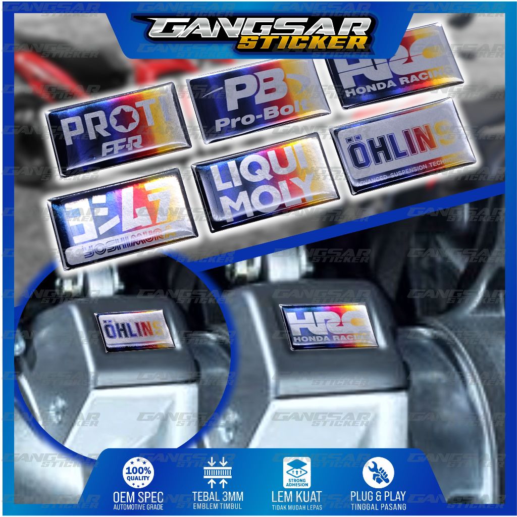 Jual Emblem titanium tutup sensor honda / emblem titanium cover sensor ...