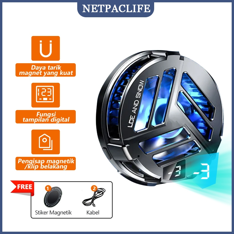 Jual NetpacLife X25 Pendingin HP/Tablet Atraksi Magnetik Fan Cooler ...