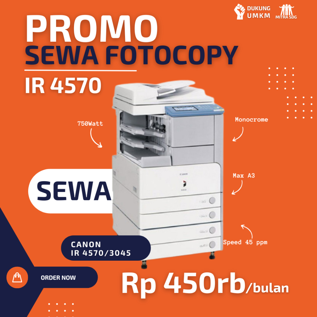 Jual SEWA MESIN FOTOCOPY IR 4570 (SURAKARTA DAN SEKITARNYA) | Shopee Indonesia