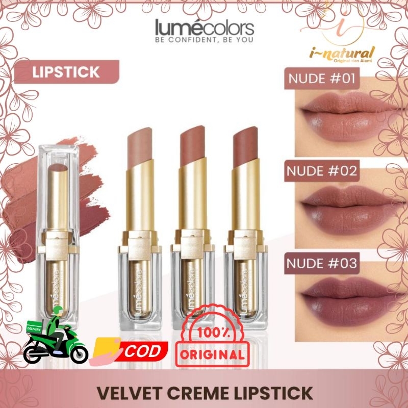 Jual VELVET CREME LIPSTICK 4g - Available in 3 colors dan bertahan 12 ...