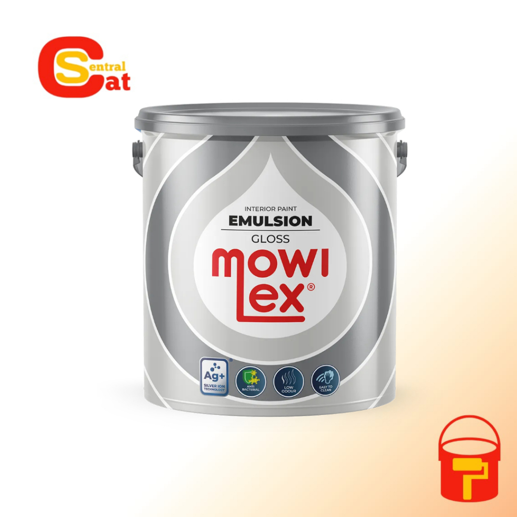 Jual CAT TEMBOK INTERIOR MOWILEX EMULSION GLOSS (2,5 LITER) | Shopee ...