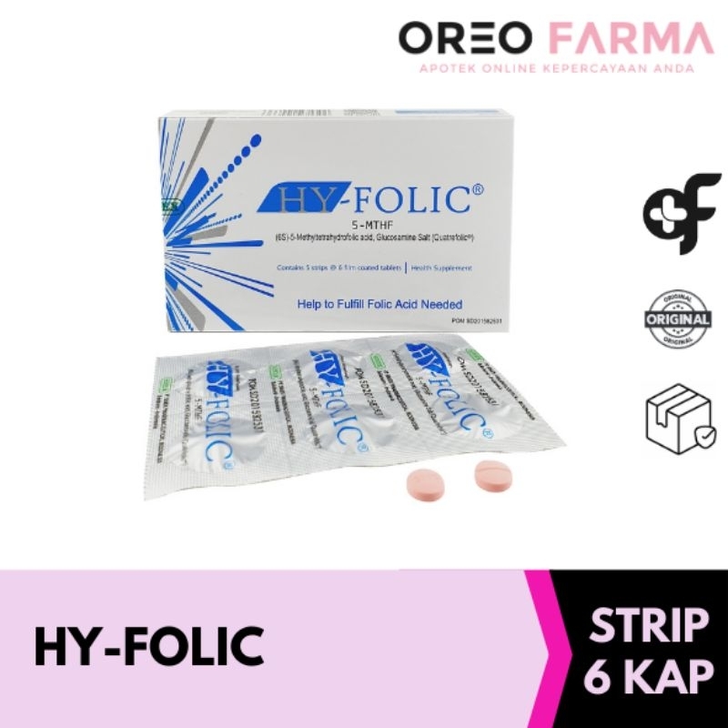 Jual Hy-Folic Strip isi 6 Tablet | Hy Folic | Hyfolic | Shopee Indonesia
