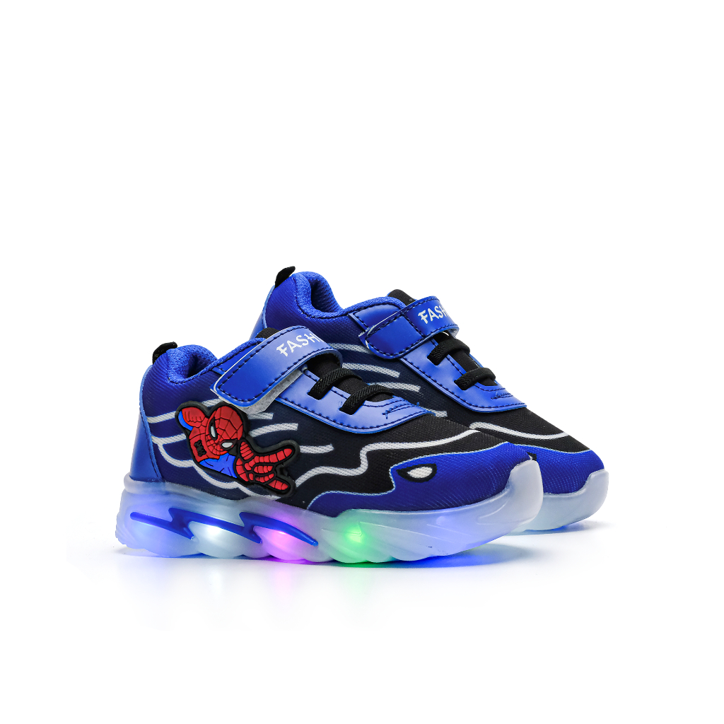 Jual NEW Sepatu Anak Laki-laki Model Lampu Led / Sepatu Sneakers anak ...