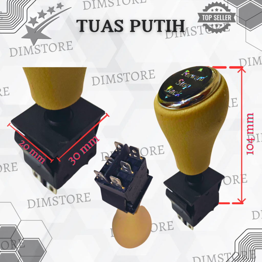Jual PERSENELING TUAS SAKLAR SWITCH PUTIH MOTOR MOBIL AKI | Shopee ...
