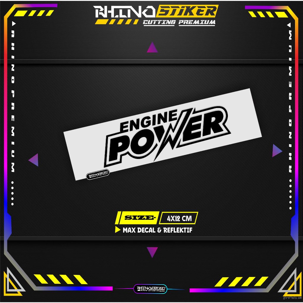 Jual Stiker POWER ENGINE stiker Cutting | Shopee Indonesia
