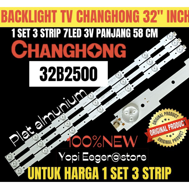 Jual BACKLIGHT TV LCD LED CHANGHONG 32 INCH 32B2500 BACKLIGHT TV CHANGHONG 32 INCH | Shopee ...
