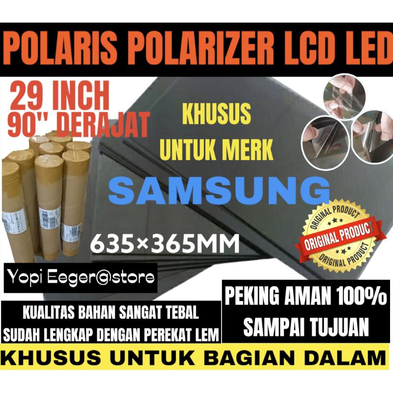 Jual POLARIS POLARIZER LCD LED SAMSUNG 29 INCH 90" DERAJAT LAPISAN ...