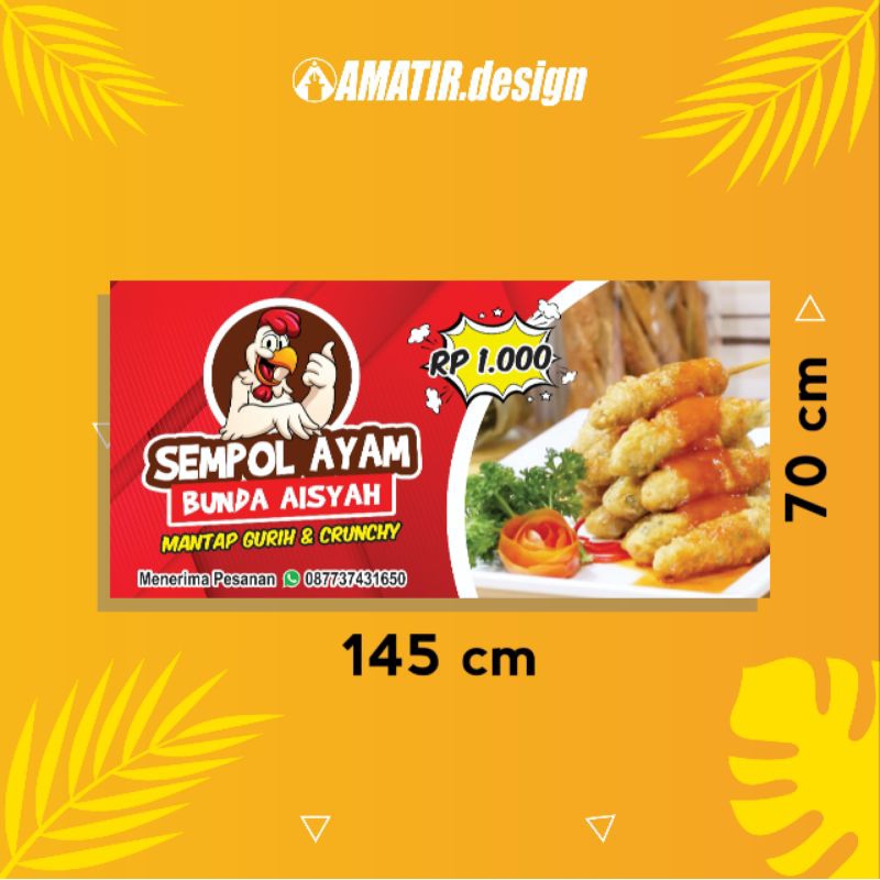 Jual BANNER SEMPOL AYAM (70x145 cm) | Shopee Indonesia