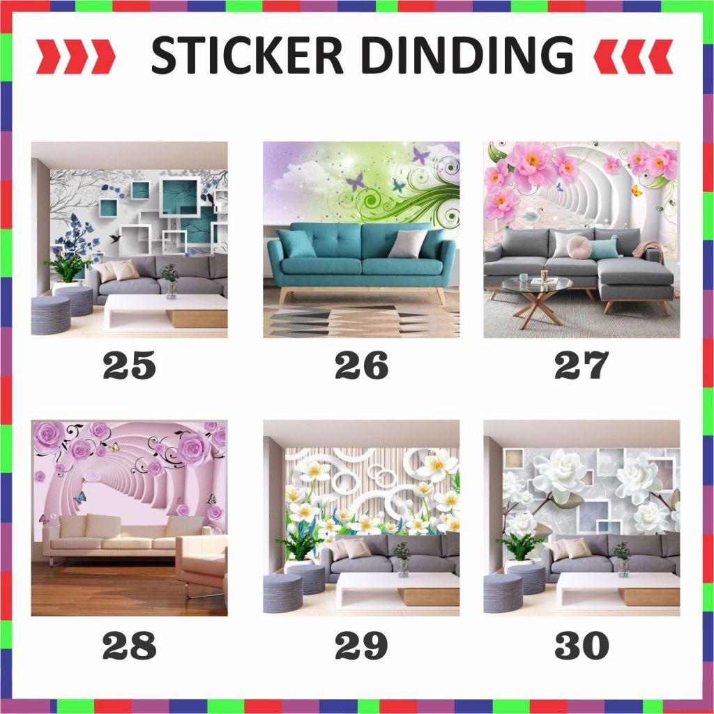 Jual Stiker Wallpaper Dinding Custom 3D Murah Best Price Variasi ...