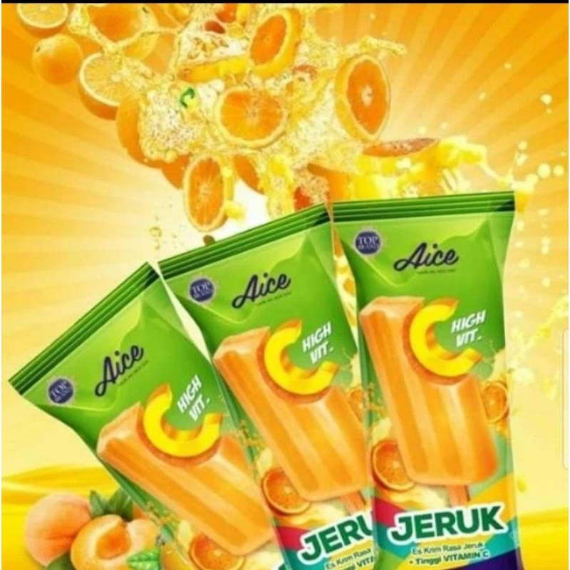 Jual Aice Ice Cream Jeruk Stick 60 gr | Shopee Indonesia