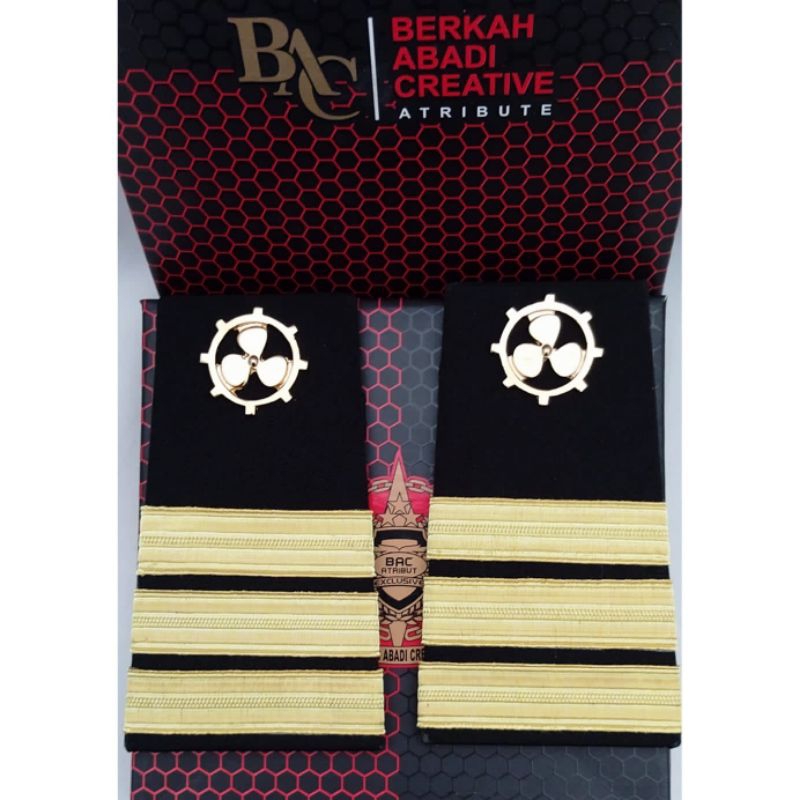 Jual Pangkat Pdh Pelmi/Pelayaran Balok 3 Kuning Exclusive By Bac ...