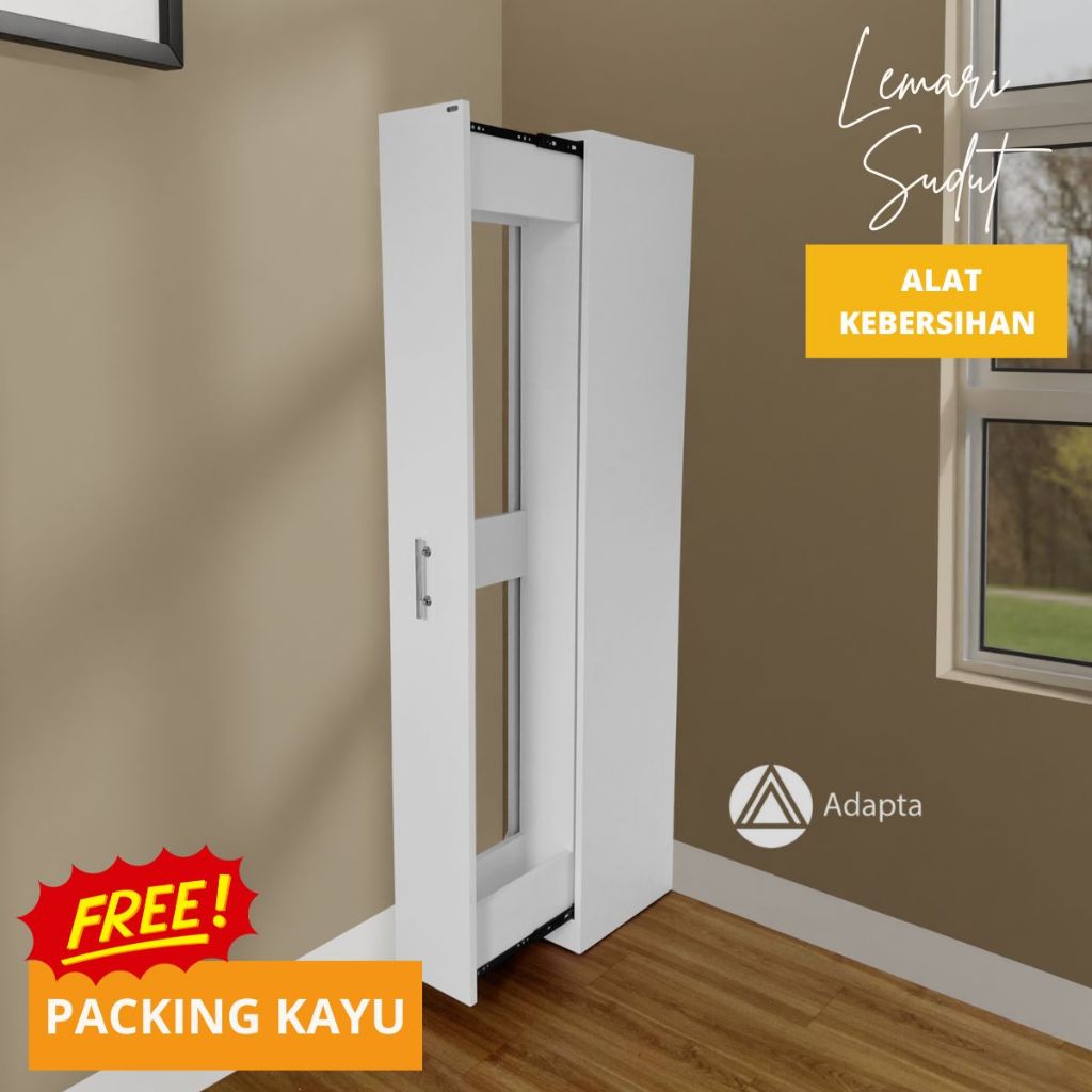 Jual Adapta - Lemari Sudut Gantung Sliding – Penyimpanan Sapu Minimalis ...