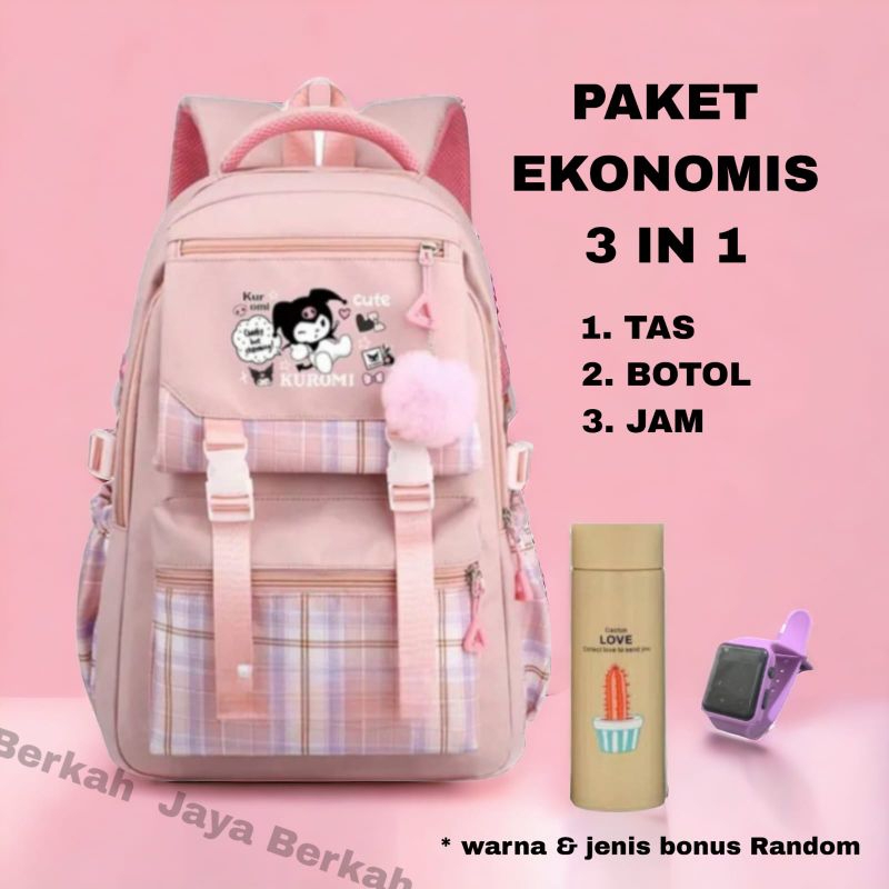 Jual TAS RANSEL ANAK SEKOLAH KARAKTER KUROMI SD SMP SMA MURAH BERBONUS BANYAK | Shopee Indonesia