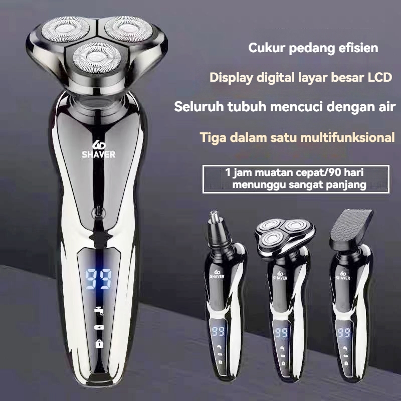 Jual 2024 Alat Cukur Elektrik /Cukuran Jenggot Electric/ Shaver / 6D ...