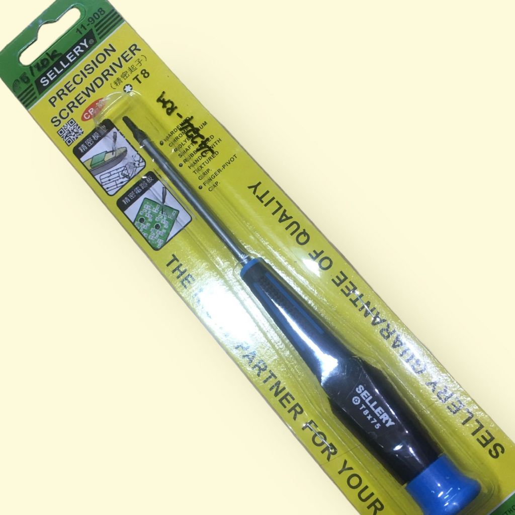 Jual Obeng bintang dengan lubang merek Sellery ukuran T8 x 75 | Shopee ...