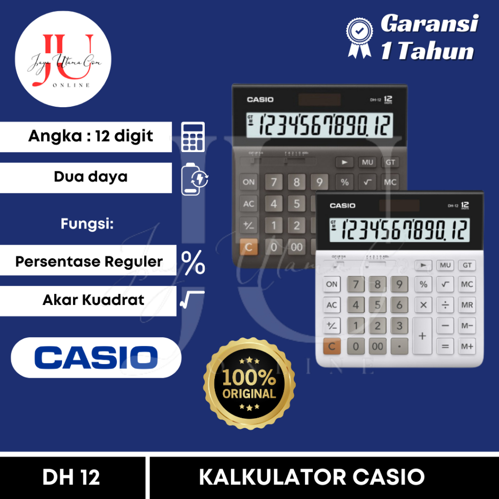 Jual Kalkulator Casio DH 12, MH 12 | Shopee Indonesia