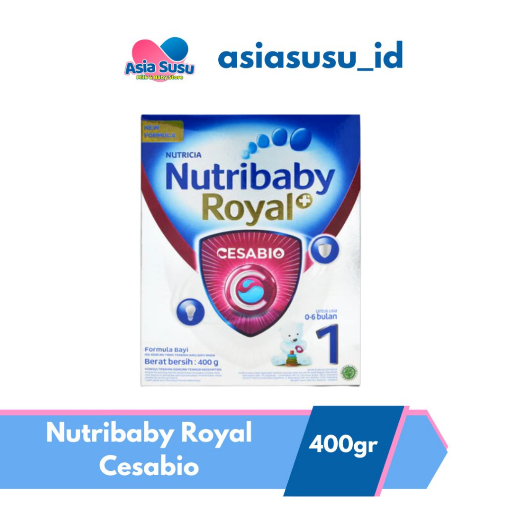 Jual NUTRIBABY ROYAL 1 CESABIO 400 GR ( 0-6 BULAN ) | Shopee Indonesia
