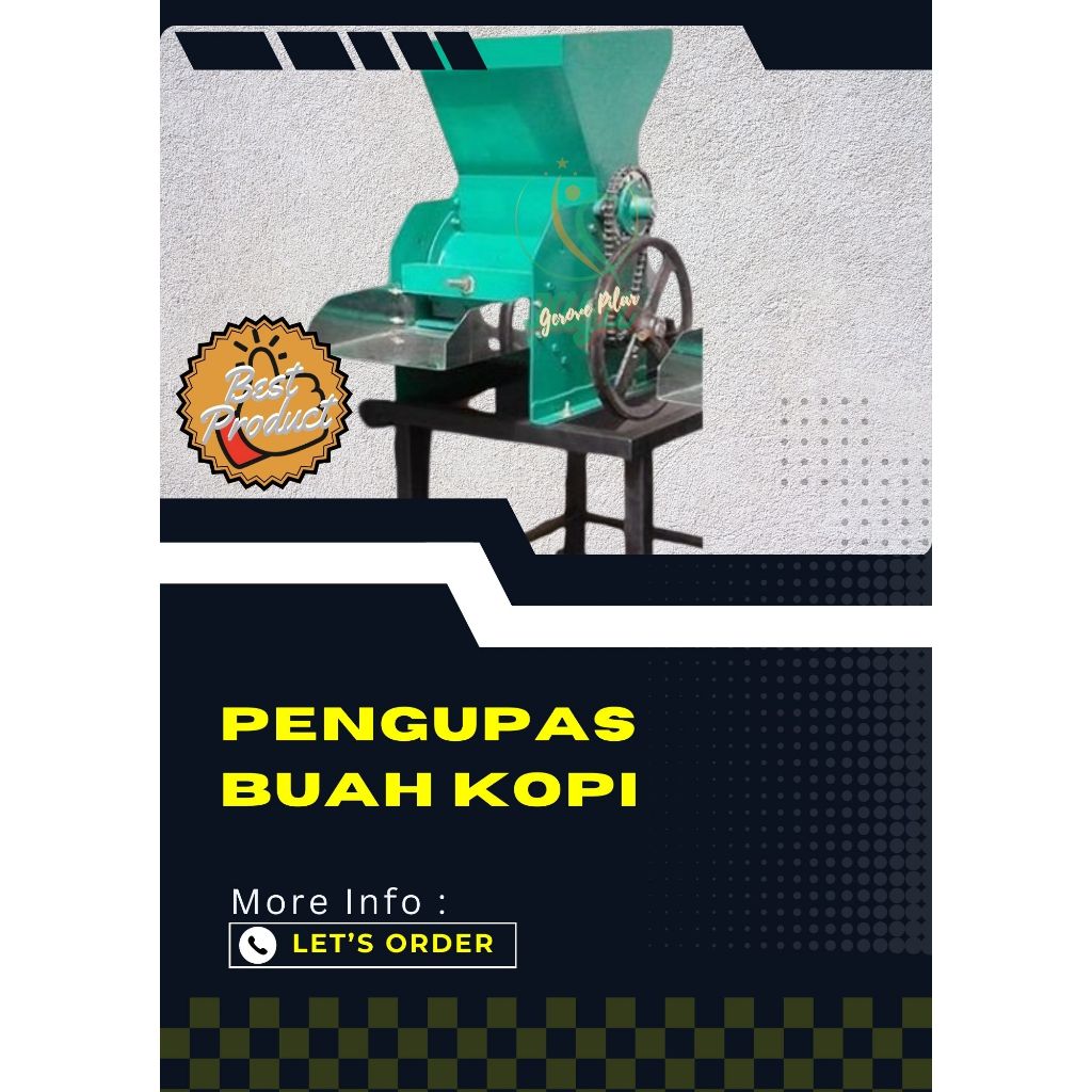 Jual Mesin Pulper Kopi 50kg/Proses - Mesin Pengupas Kopi - Peeler Kopi ...