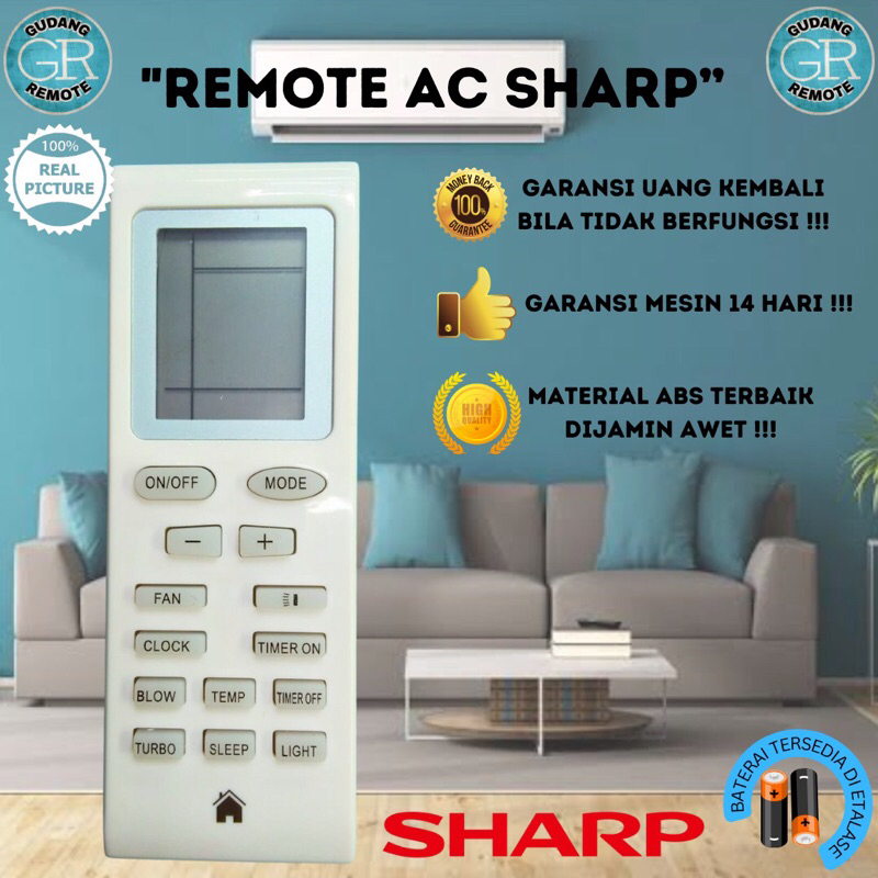 Jual Remote remot AC Sharp YB1FA multi fungsi | Shopee Indonesia