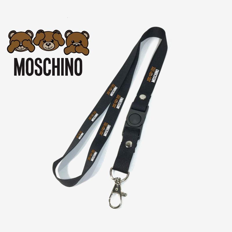 Jual Tali Lanyard MOSCHINO BERUANG coklat / Lanyard Hitam Premium ...