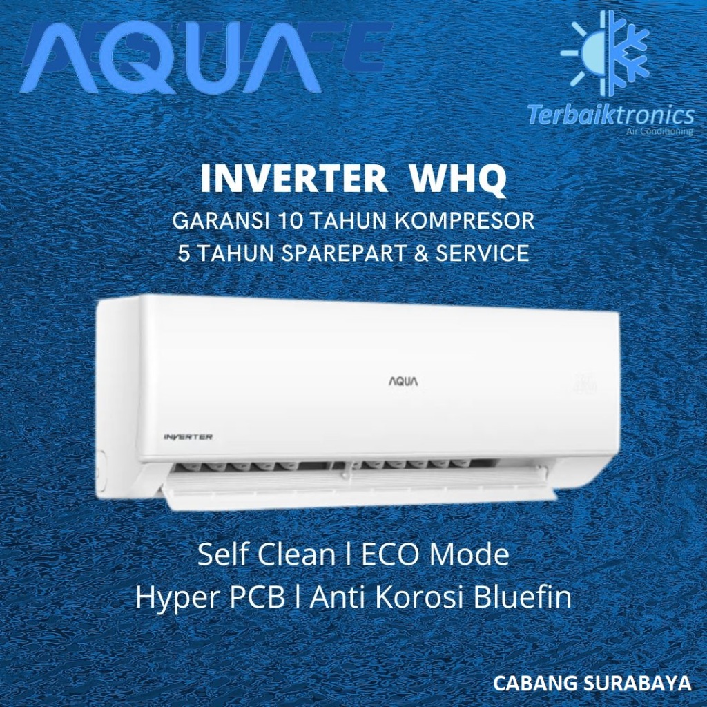 Jual AC Aqua Inverter 1 PK R32 AQAKCR9WHQ / AQA KCR 9WHQ | Shopee Indonesia