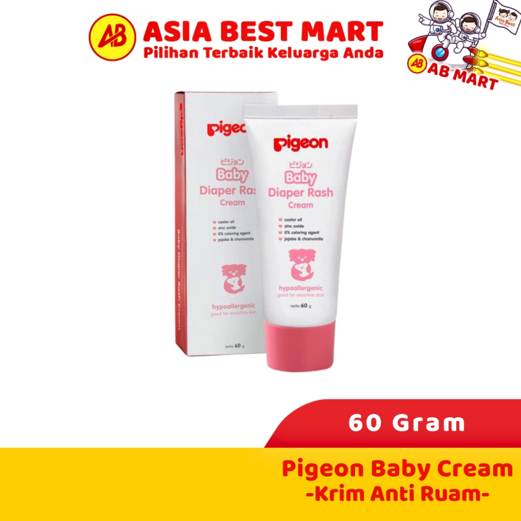 Jual Pigeon Baby Diaper Rash Cream 60 Gr Krim Anti Ruam Bayi | Shopee ...