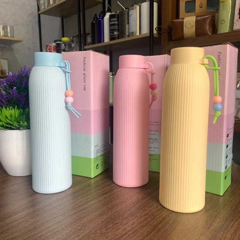 Jual Botol Kaca Macaron Botol Minum Kaca Box SERIES LAMA ! | Shopee ...