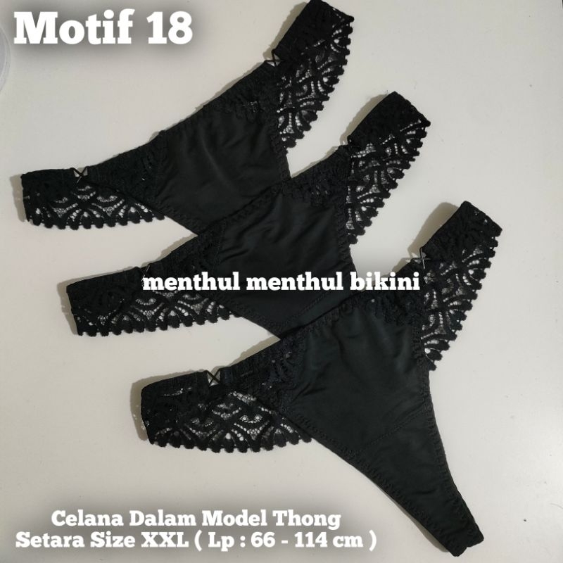 Jual Jumbo Bigsize Setara Size XXL Celana Dalam Wanita Gstring Thong G ...